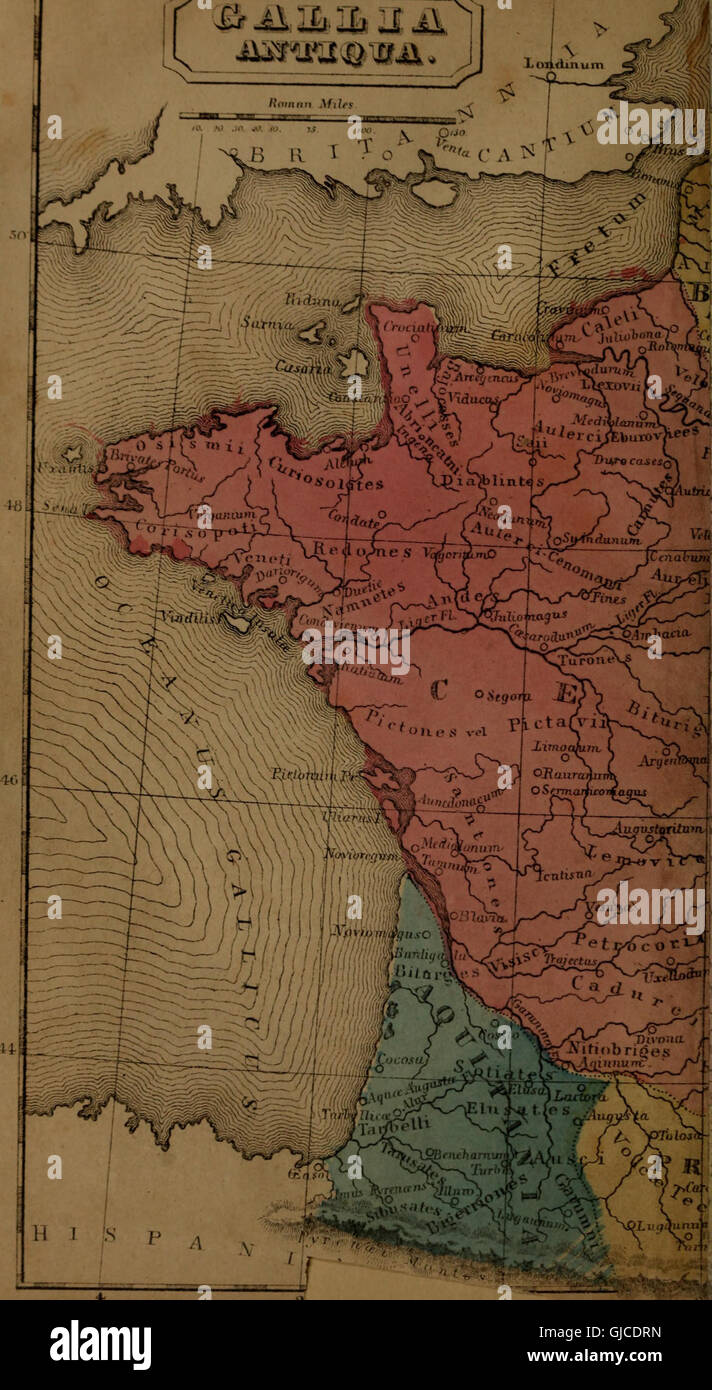 Gallic war map hi-res stock photography and images - Alamy