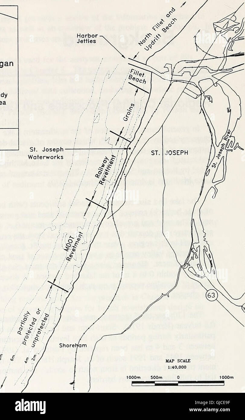 Map of st joseph michigan hi-res stock photography and images - Alamy