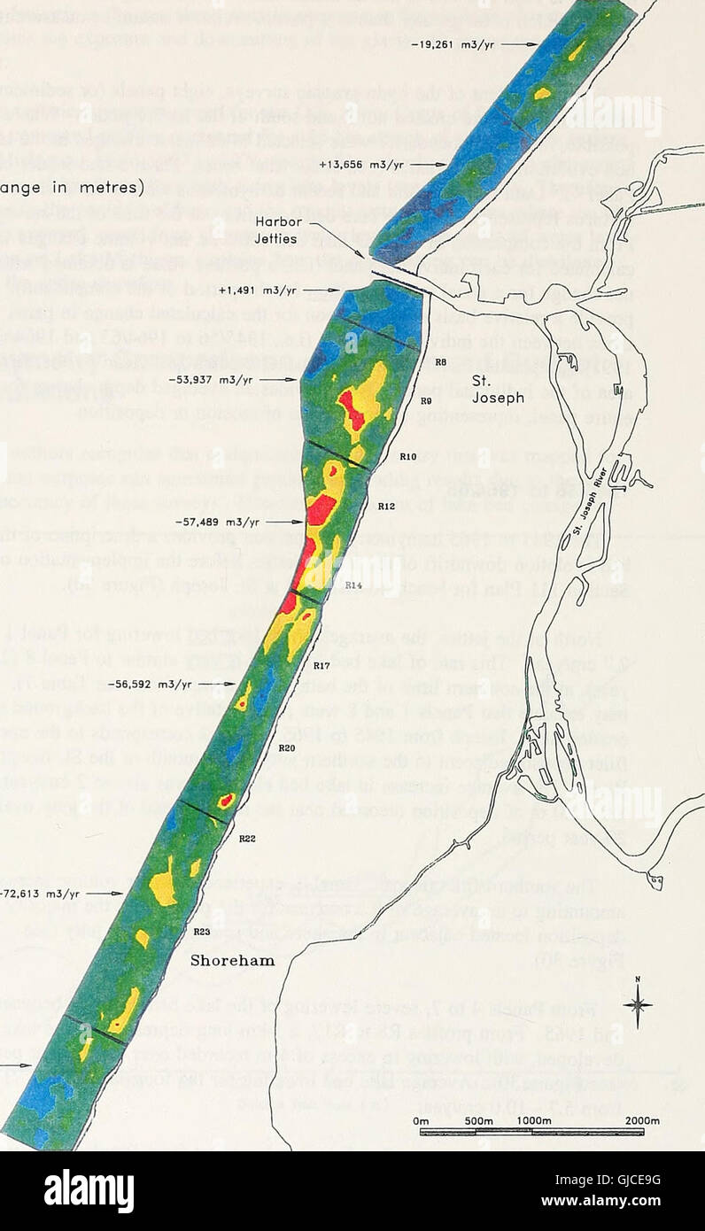 Map of st joseph michigan hi-res stock photography and images - Alamy