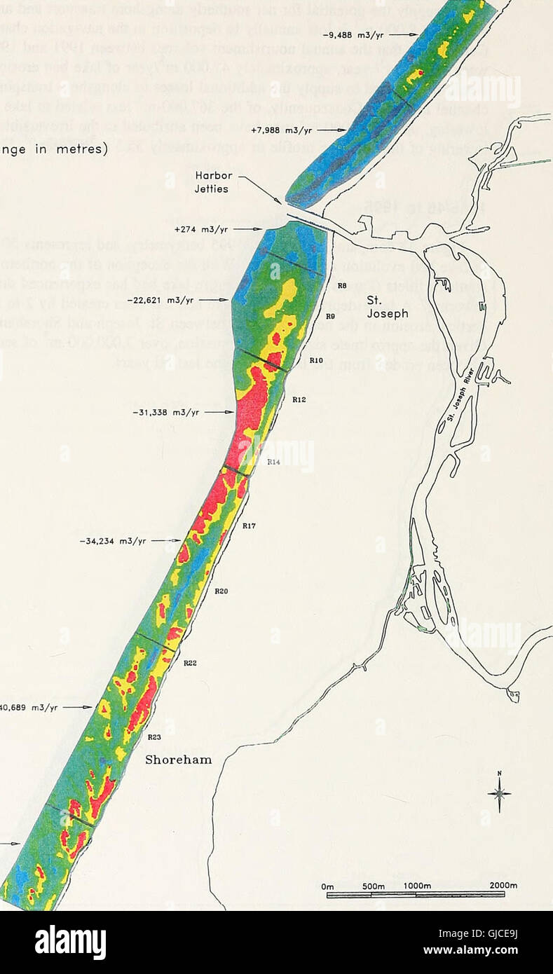 Map of st joseph michigan hi-res stock photography and images - Alamy