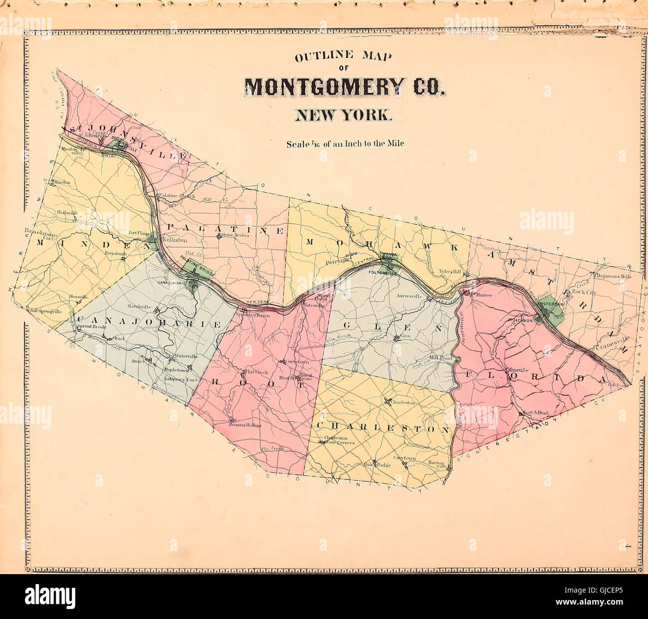 This 1868 atlas presents detailed maps of Montgomery and Fulton ...