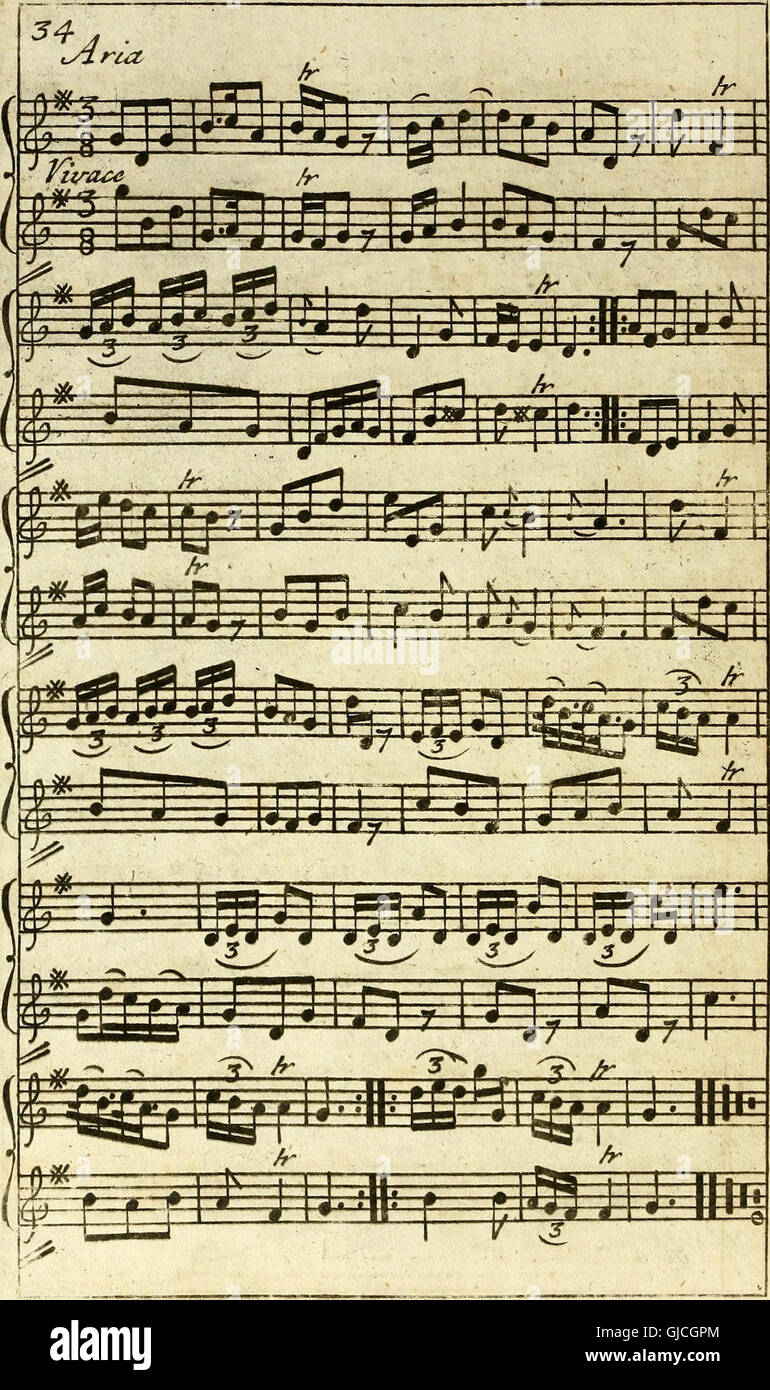 A 1763 musical collection for the German flute, featuring celebrated ...