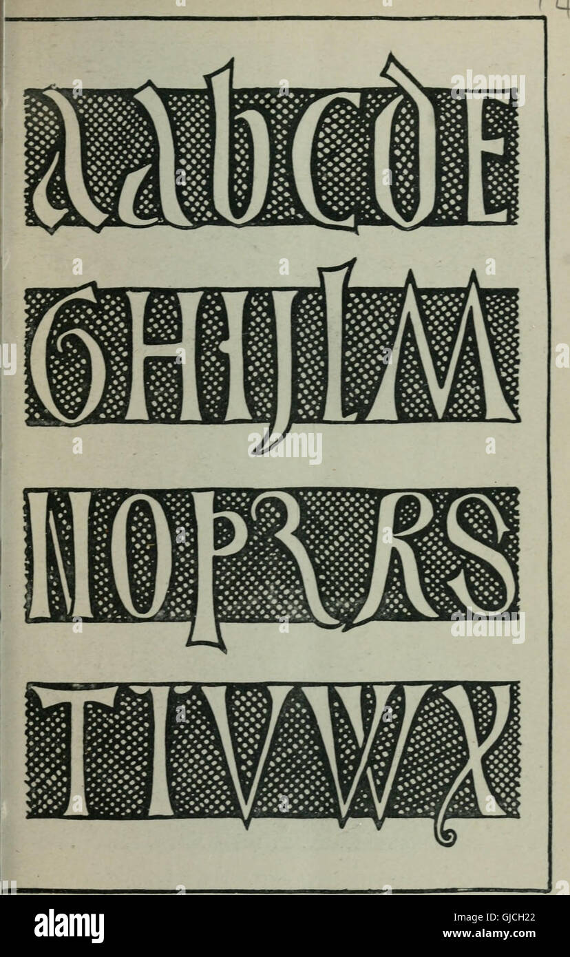 A book from 1898 titled 'Alphabets Old and New for the Use of Craftsmen ...
