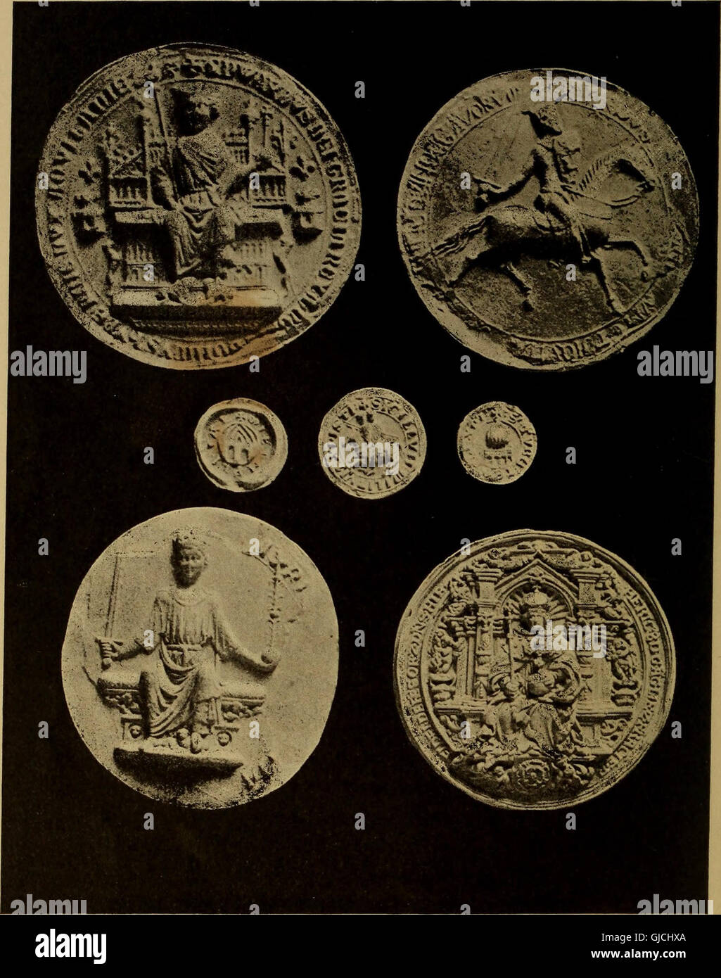 This 1904 publication presents a collection of the great seals of ...