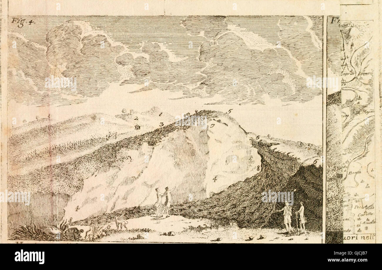 This 1768 historical account details the eruption of Mount Vesuvius in ...