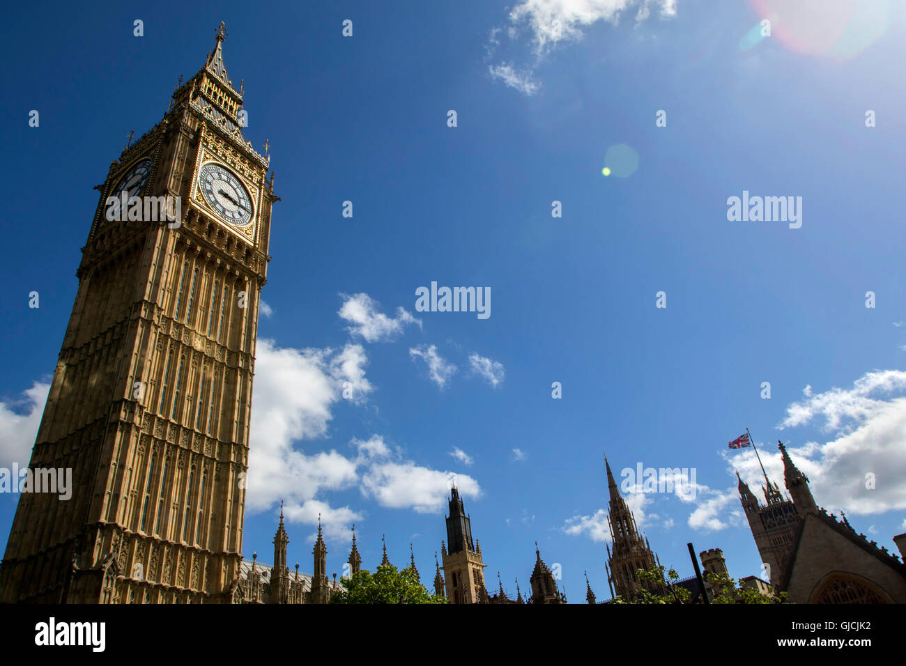 Big Ben Elizabeth Tower and the Houses of Parliament Clock Tower of The ...