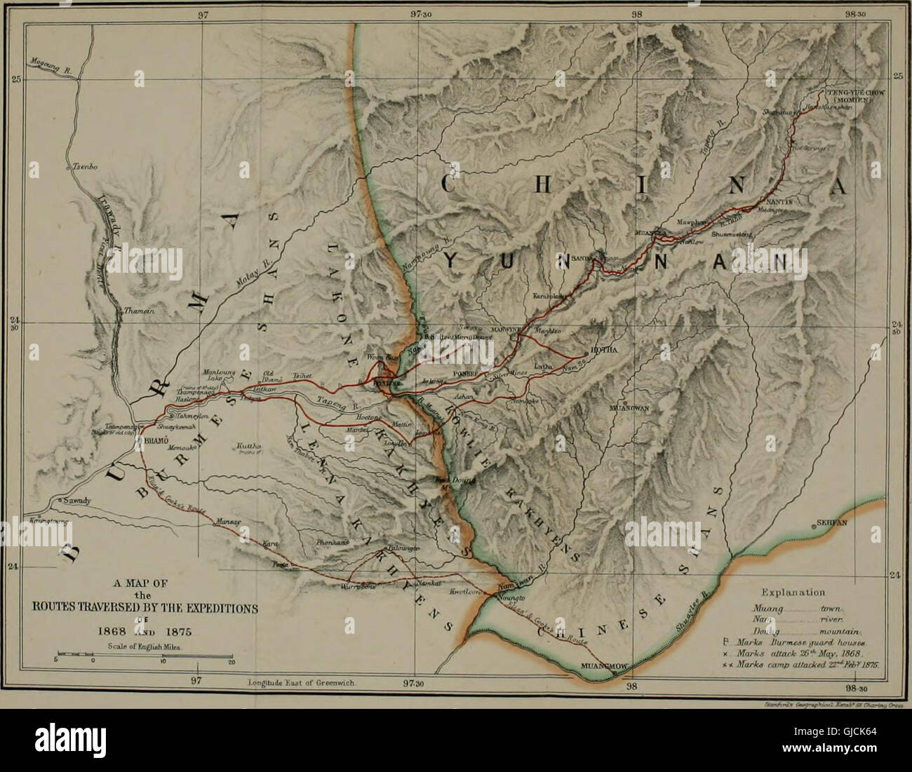 This 1876 narrative details two expeditions led by Colonel Edward B ...