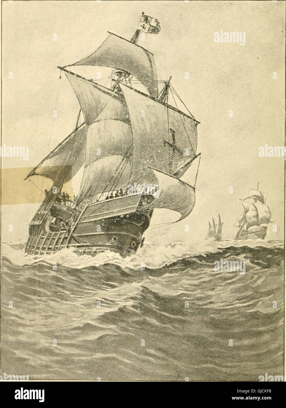 This 1903 poem narrates the journey of Christopher Columbus, depicting ...