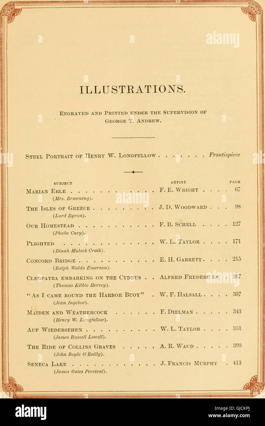 A 1882 anthology featuring a collection of poems and songs, showcasing ...