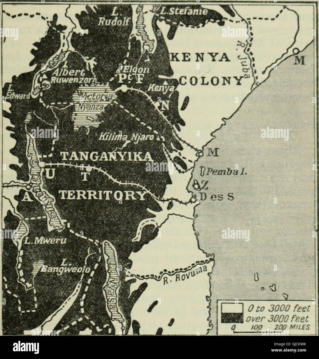 This 1922 work presents a regional geography of the world, featuring ...