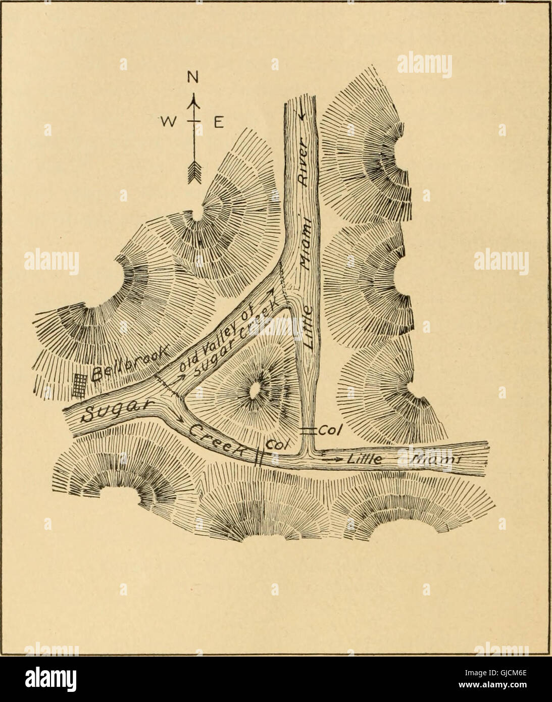 This 1900 study investigates the preglacial drainage systems of Ohio ...
