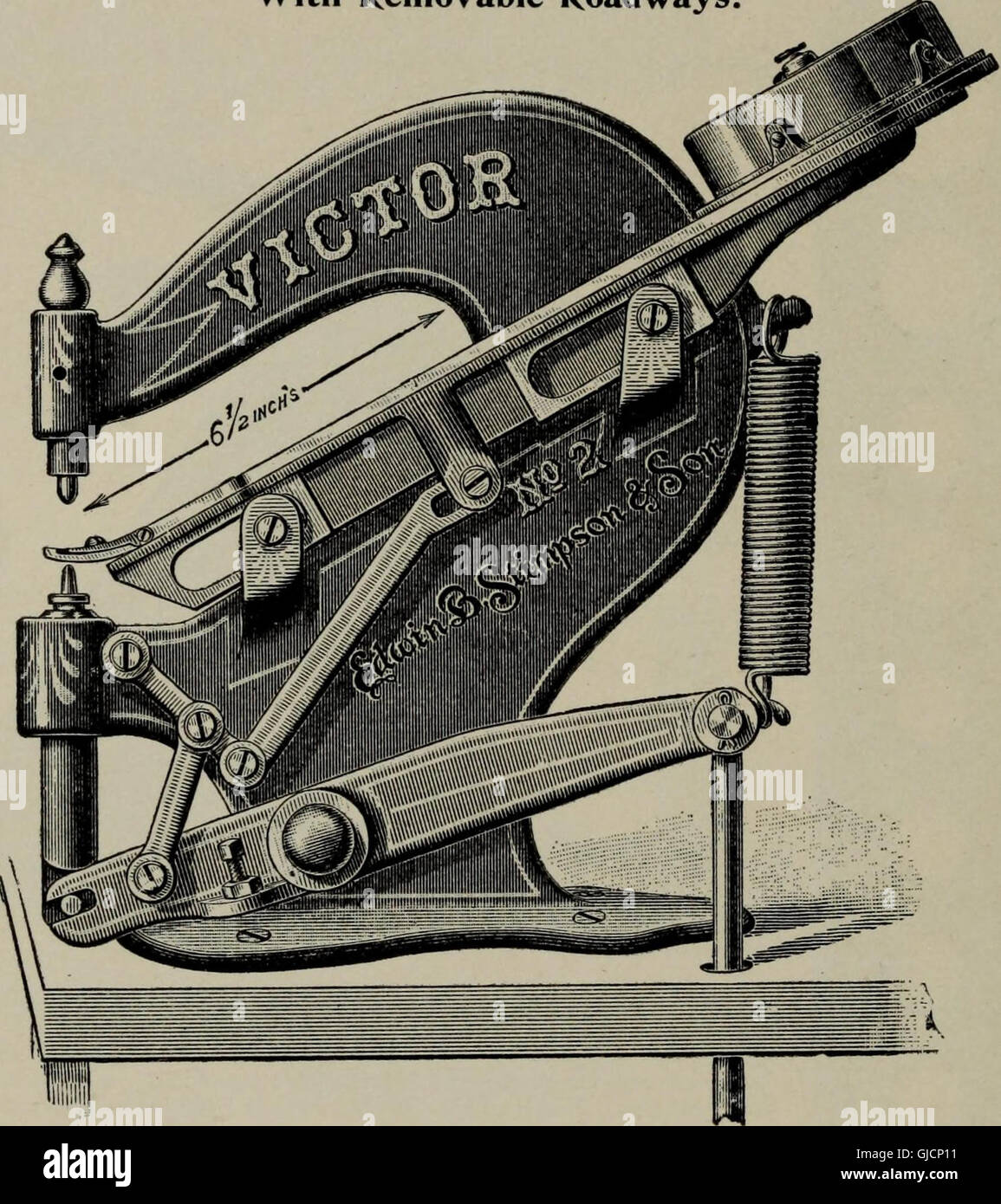 This 1897 catalogue showcases a variety of typesetting materials ...