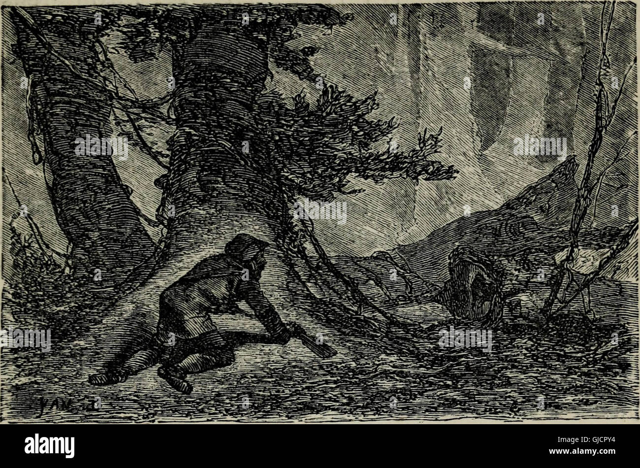 A 1875 publication recounting the adventures of hunters and trappers in ...