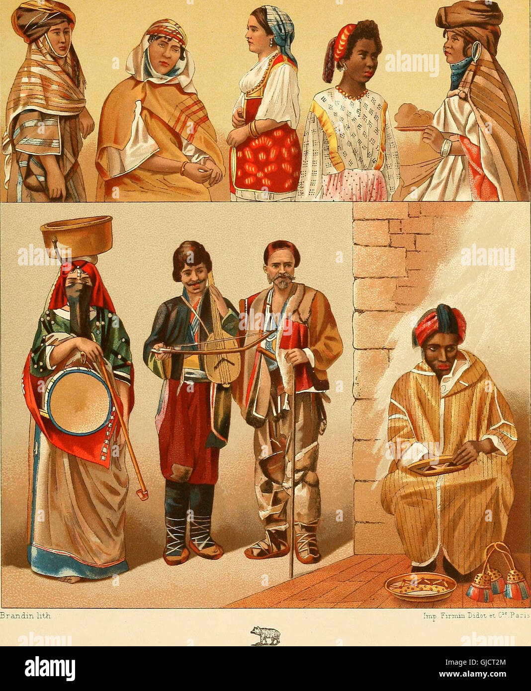 This historical costume guide presents 500 plates illustrating various ...