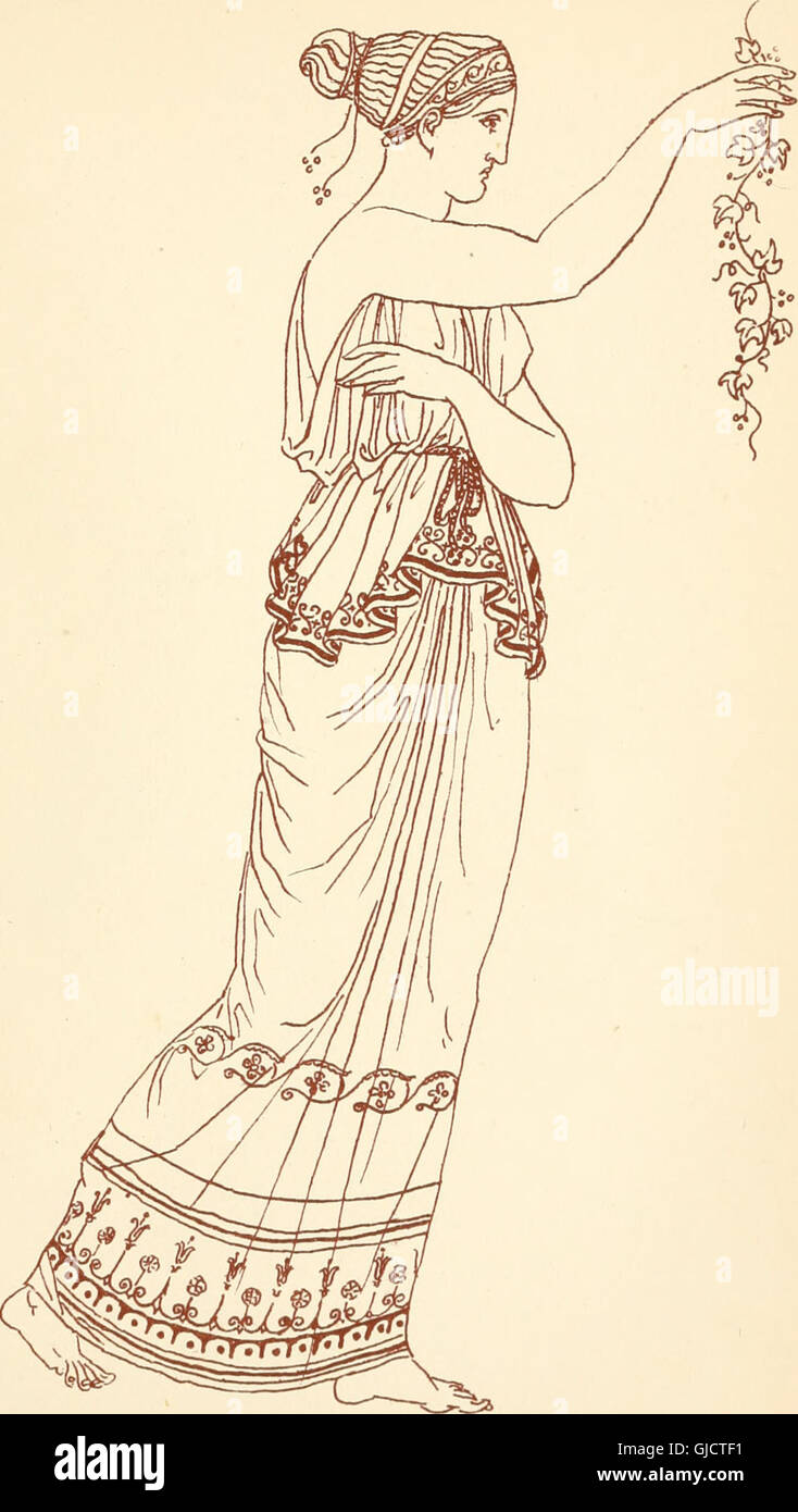 Ancient greek female costume illustrated hi-res stock photography and ...
