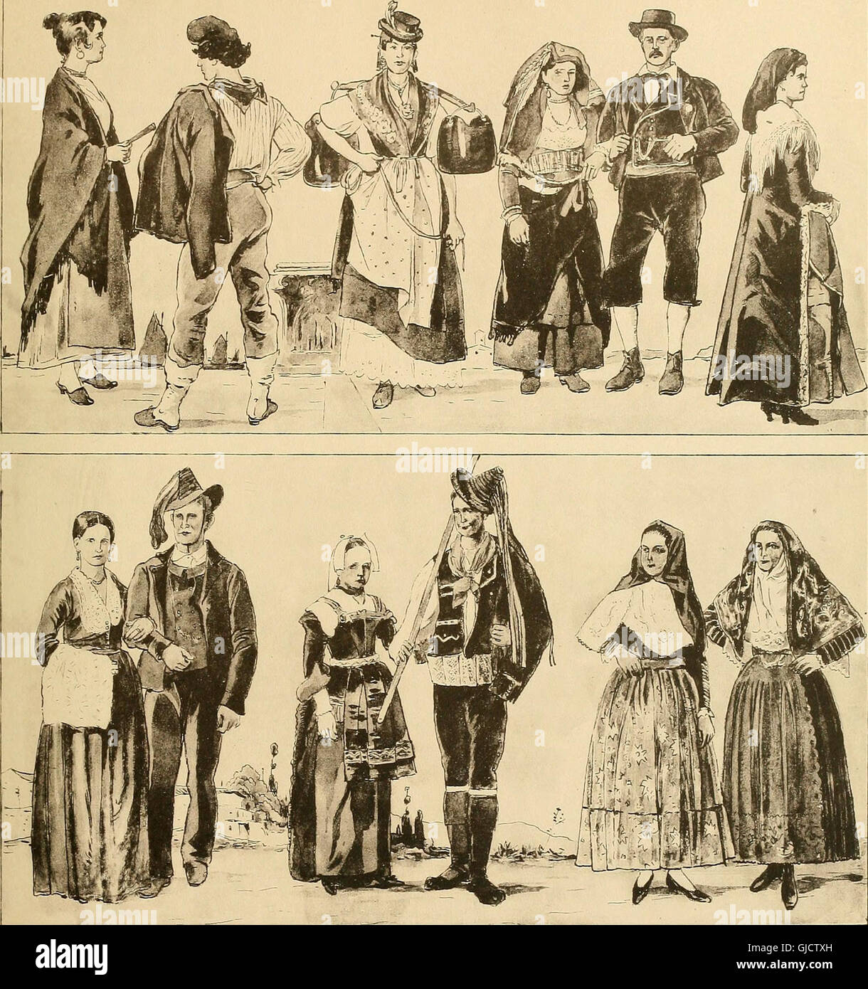 This 1905 German work explores the history of costume design, detailing ...