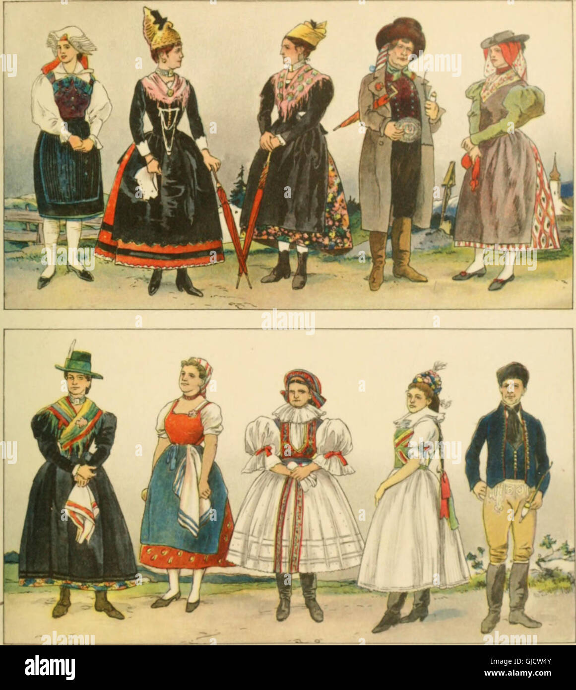 The 1905 book 'Geschichte des Kostüms' traces the history of clothing ...