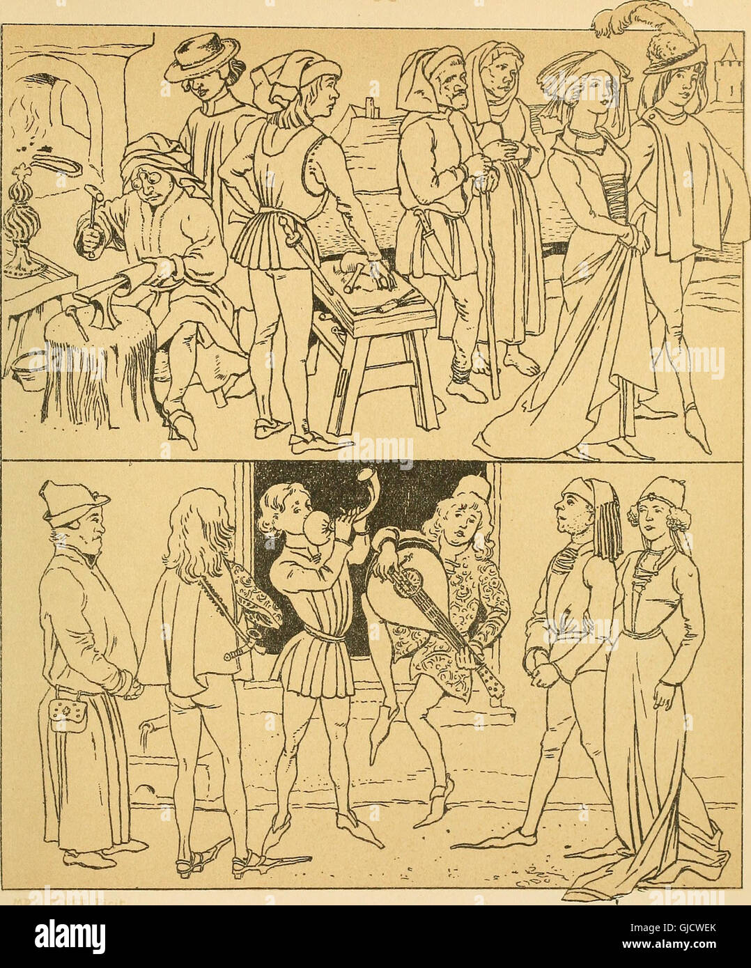 This 1905 work on the history of costumes traces the evolution of ...