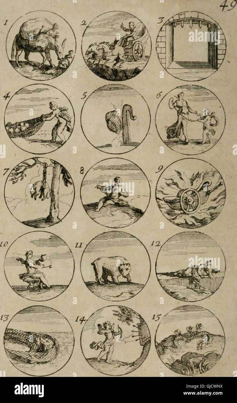 This French text from the 18th century catalogs over 1200 emblems ...