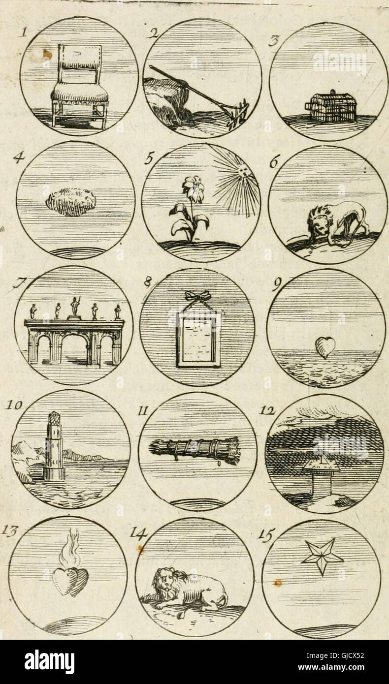 This 18th-century work features three types of decorative numeric ...