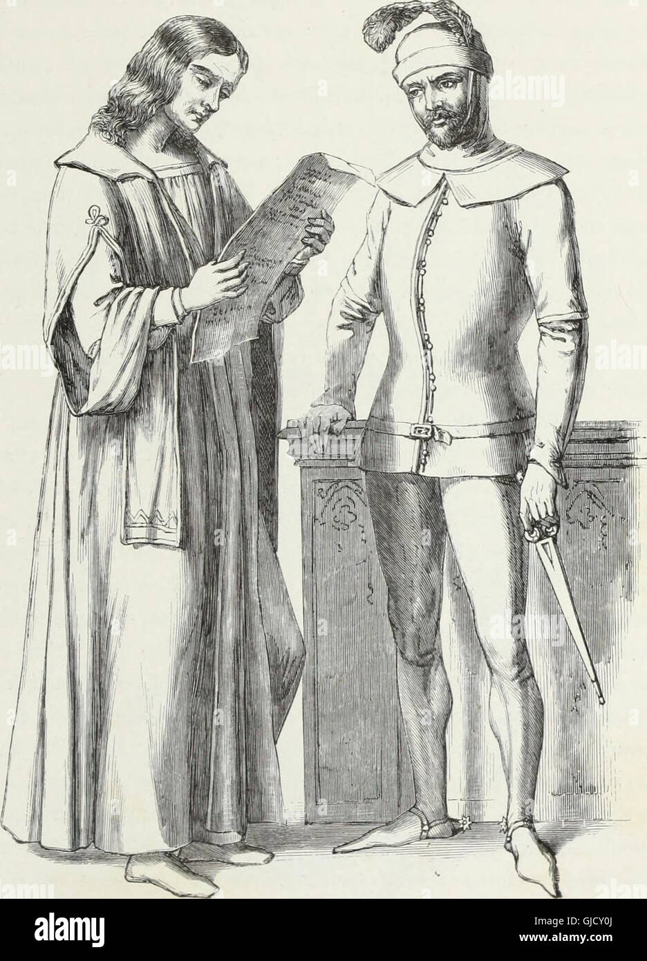 This work from 1871 explores the customs and attire of the Middle Ages ...