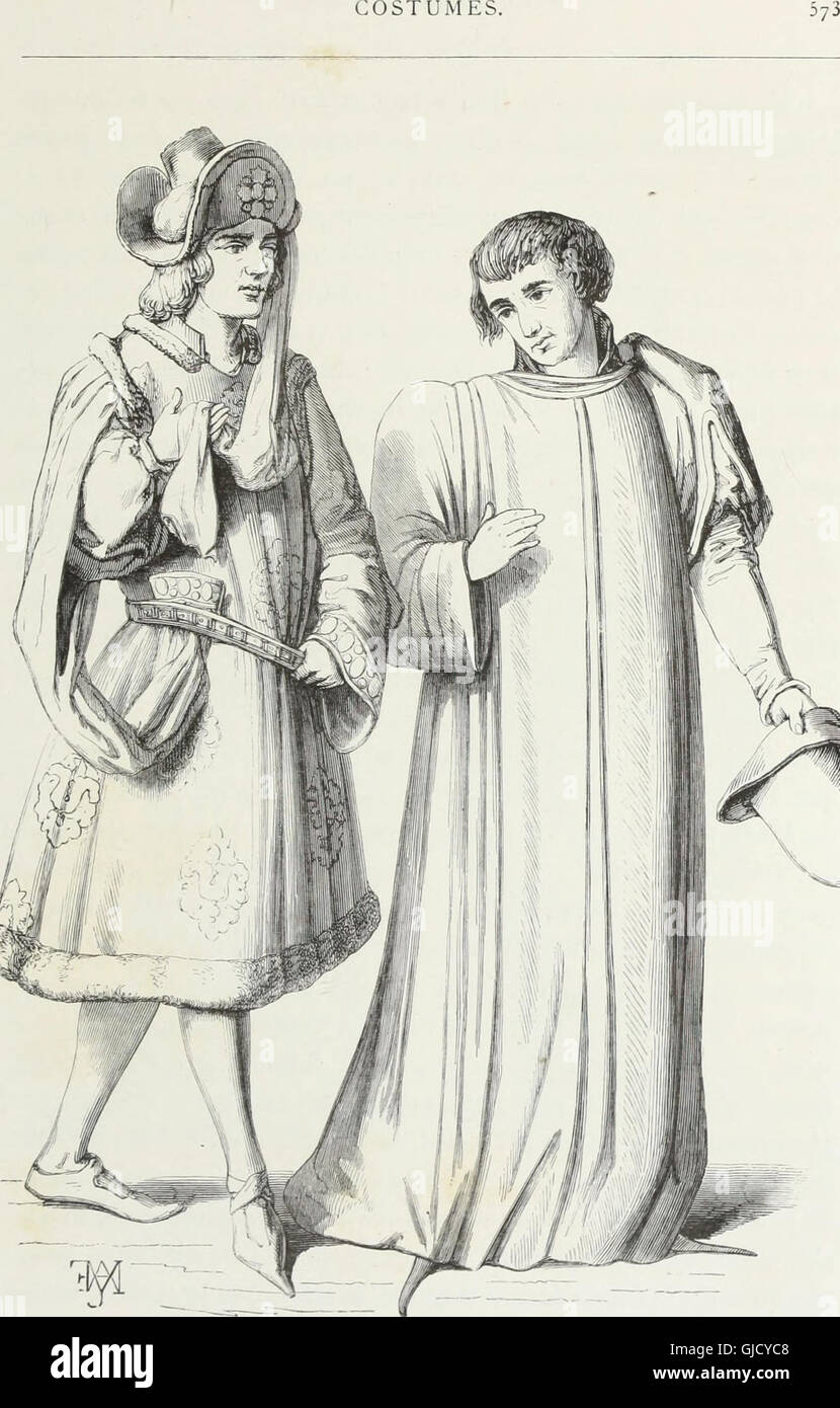This 1871 French work explores the customs, usages, and clothing styles ...
