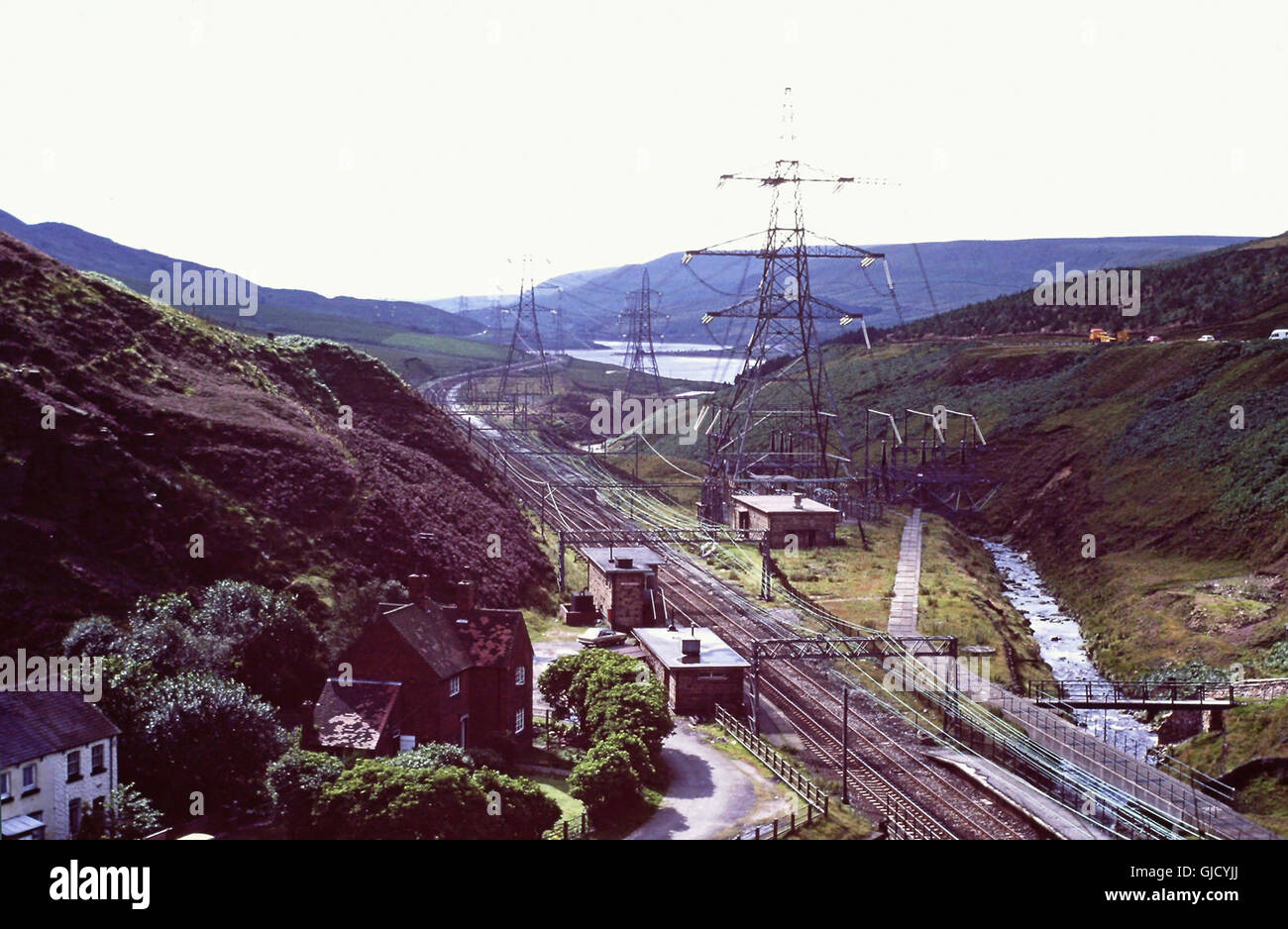 1978 sunny summer day view, looking west from the A628 car-park above ...