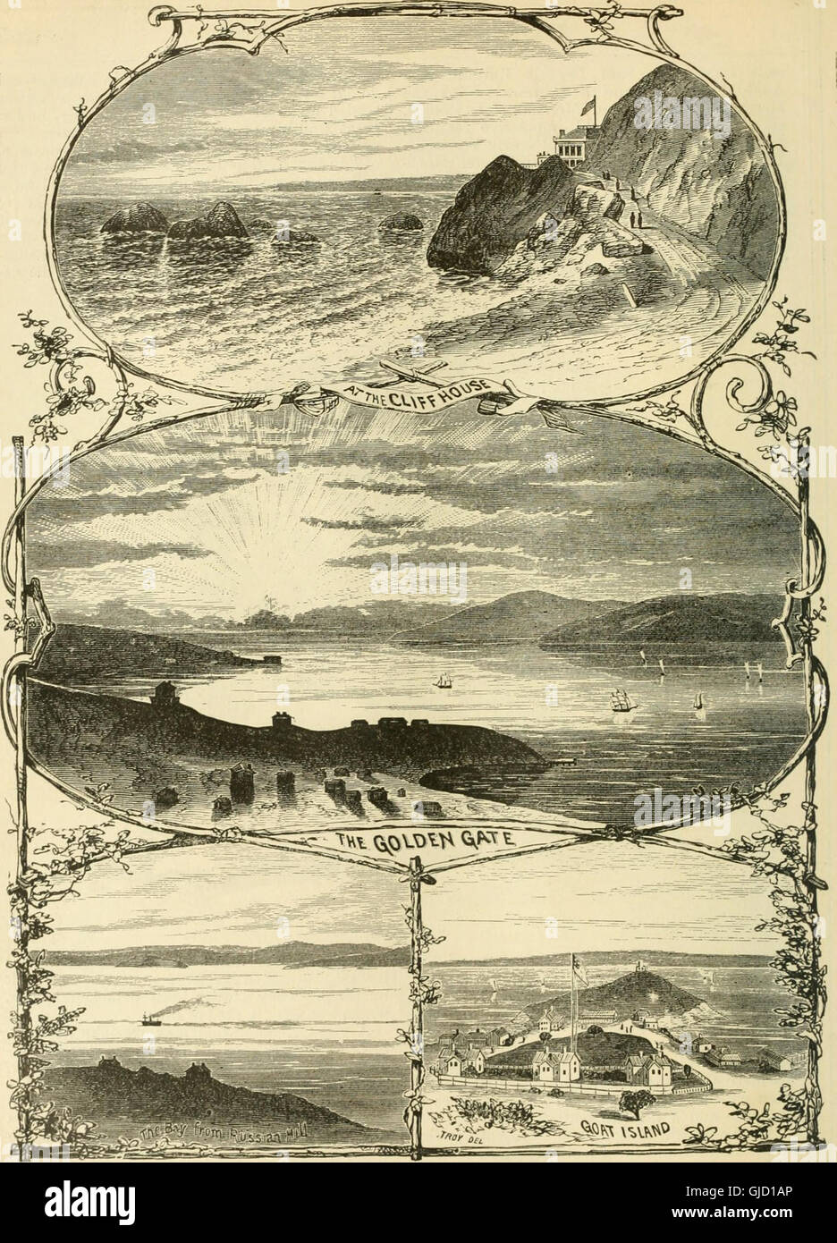 The 1879 publication, 'The Pacific Tourist,' serves as a travel guide ...