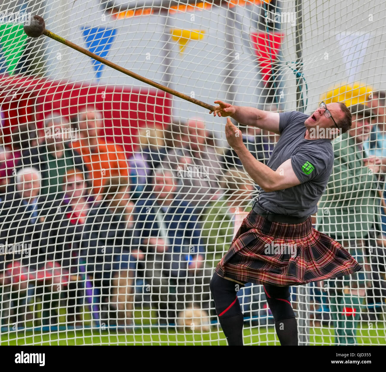 Hammer throw highland games hi-res stock photography and images - Alamy