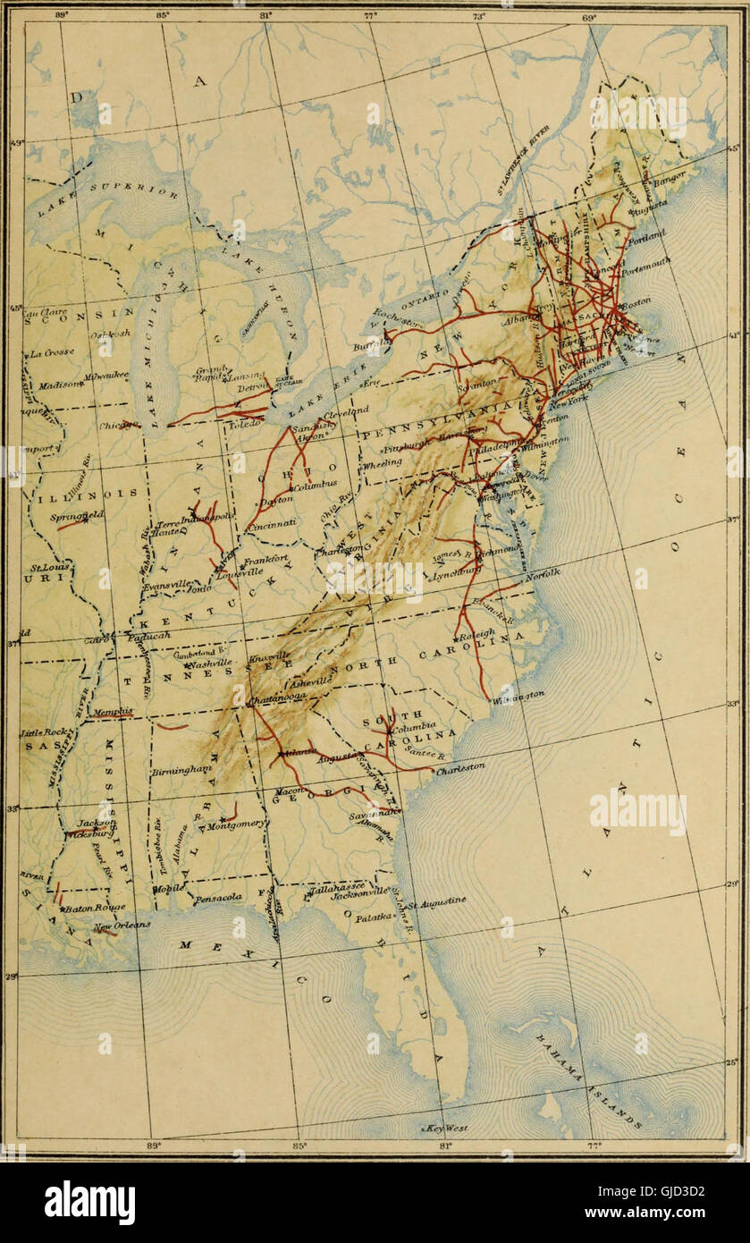 Map Of Usa In December 1860