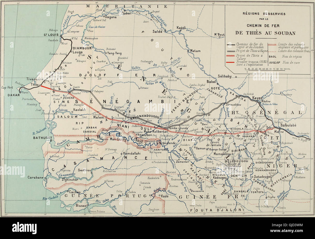 'De Dakar au Niger' (1908) discusses the railway question and the ...
