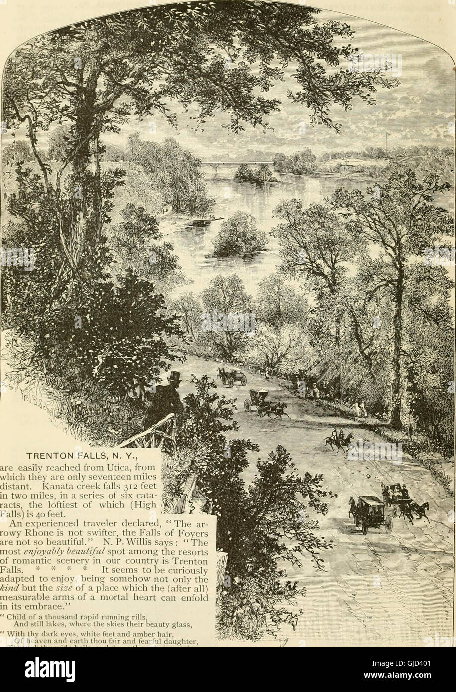 *Summer Excursion Routes* (1884) highlights popular summer travel ...