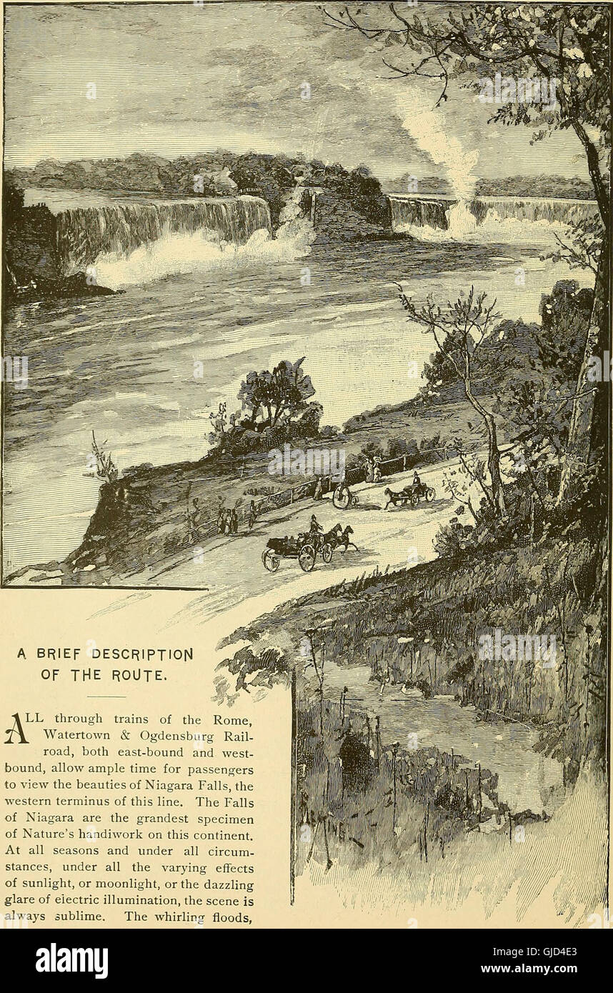 This 1895 brochure outlines popular travel routes and rates for summer ...