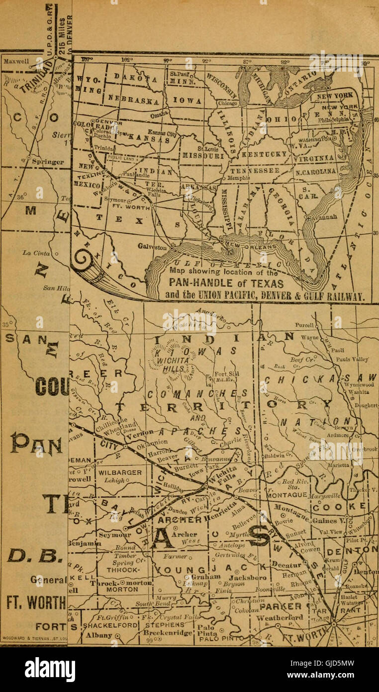 Texas Panhandle Map High Resolution Stock Photography and Images - Alamy