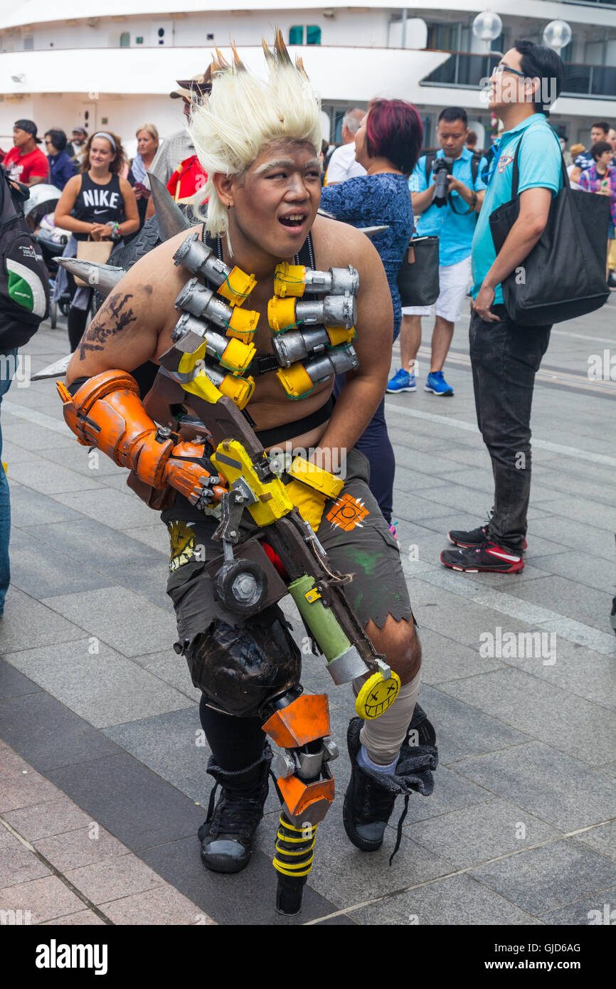 Scene from the Anime and Cosplay Convention in Vancouver, Canada Stock ...