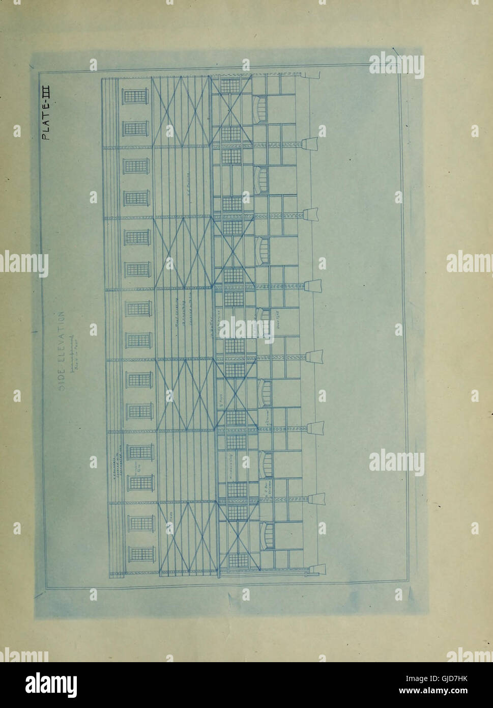 This 1901 engineering publication presents the design plans for a steel ...