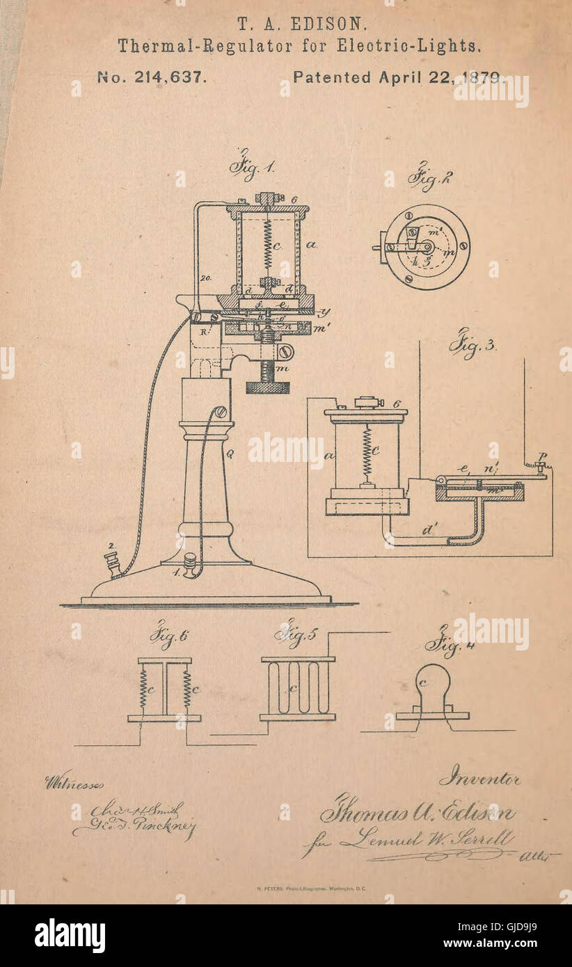 This collection includes the patents granted to Thomas Edison between ...