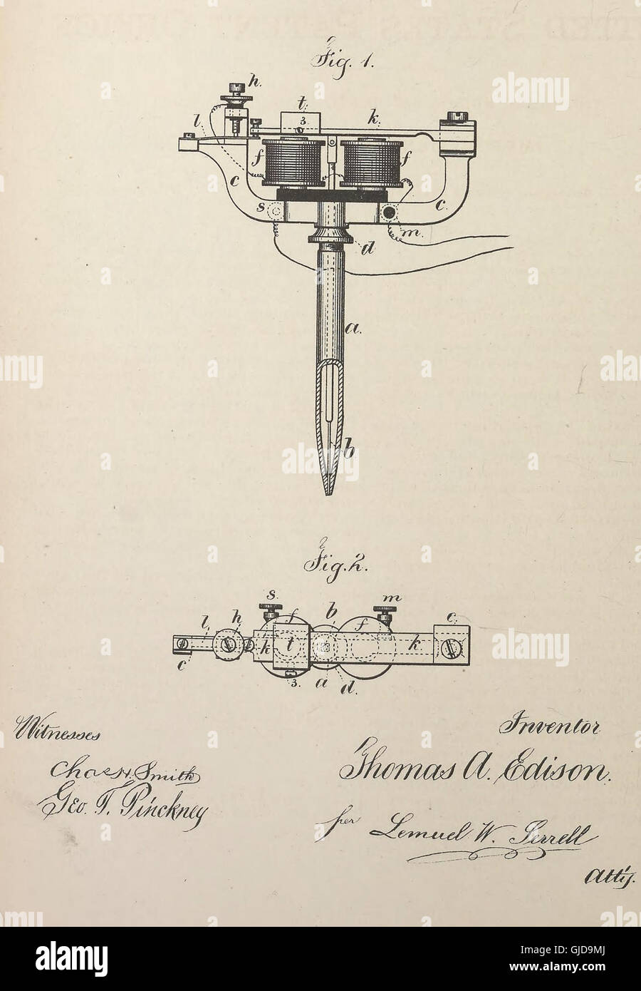 A compilation of U.S. patents granted to Thomas Edison between 1869 and ...
