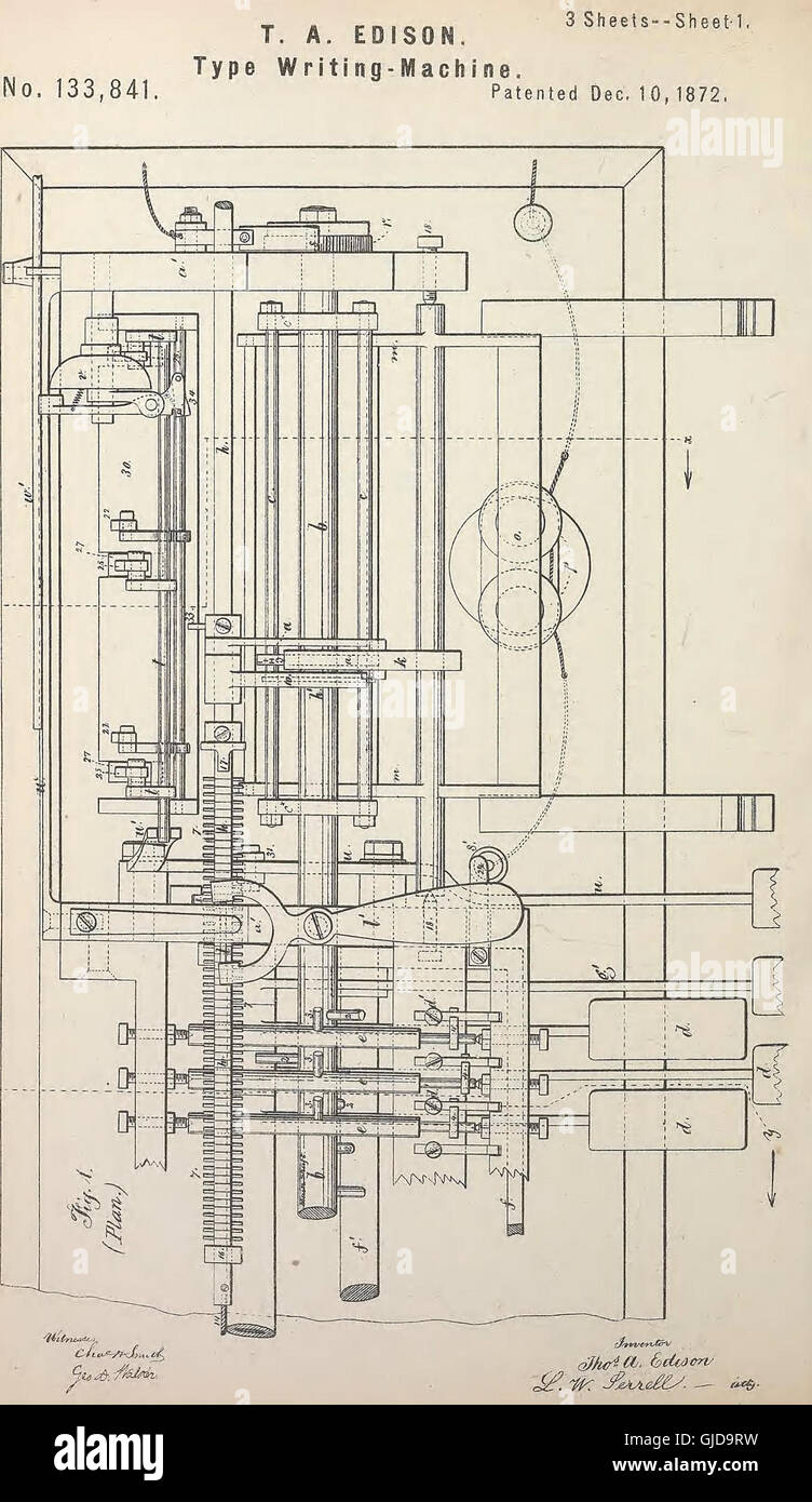 This collection compiles the patents granted to Thomas Edison from 1869 ...