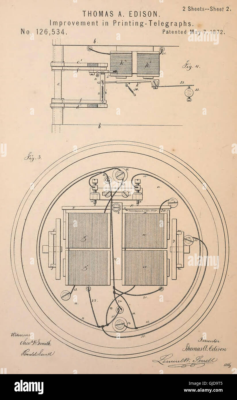 This collection presents the U.S. patents granted to Thomas Edison ...