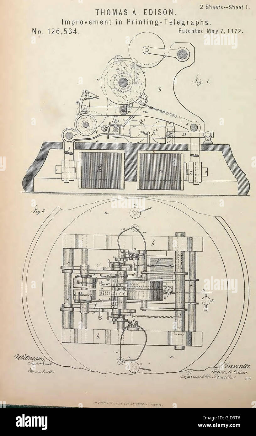 This collection features U.S. patents granted to Thomas A. Edison ...