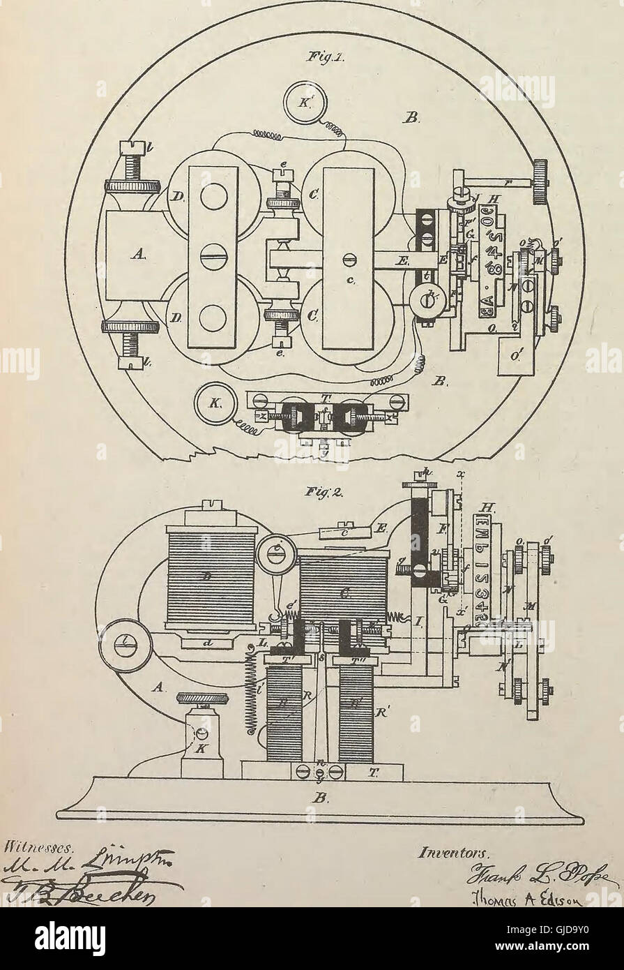 Collection of United States patents granted to Thomas A. Edison, 1869 ...