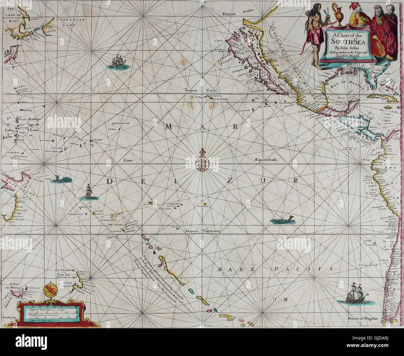 Old sea charts hi-res stock photography and images - Alamy