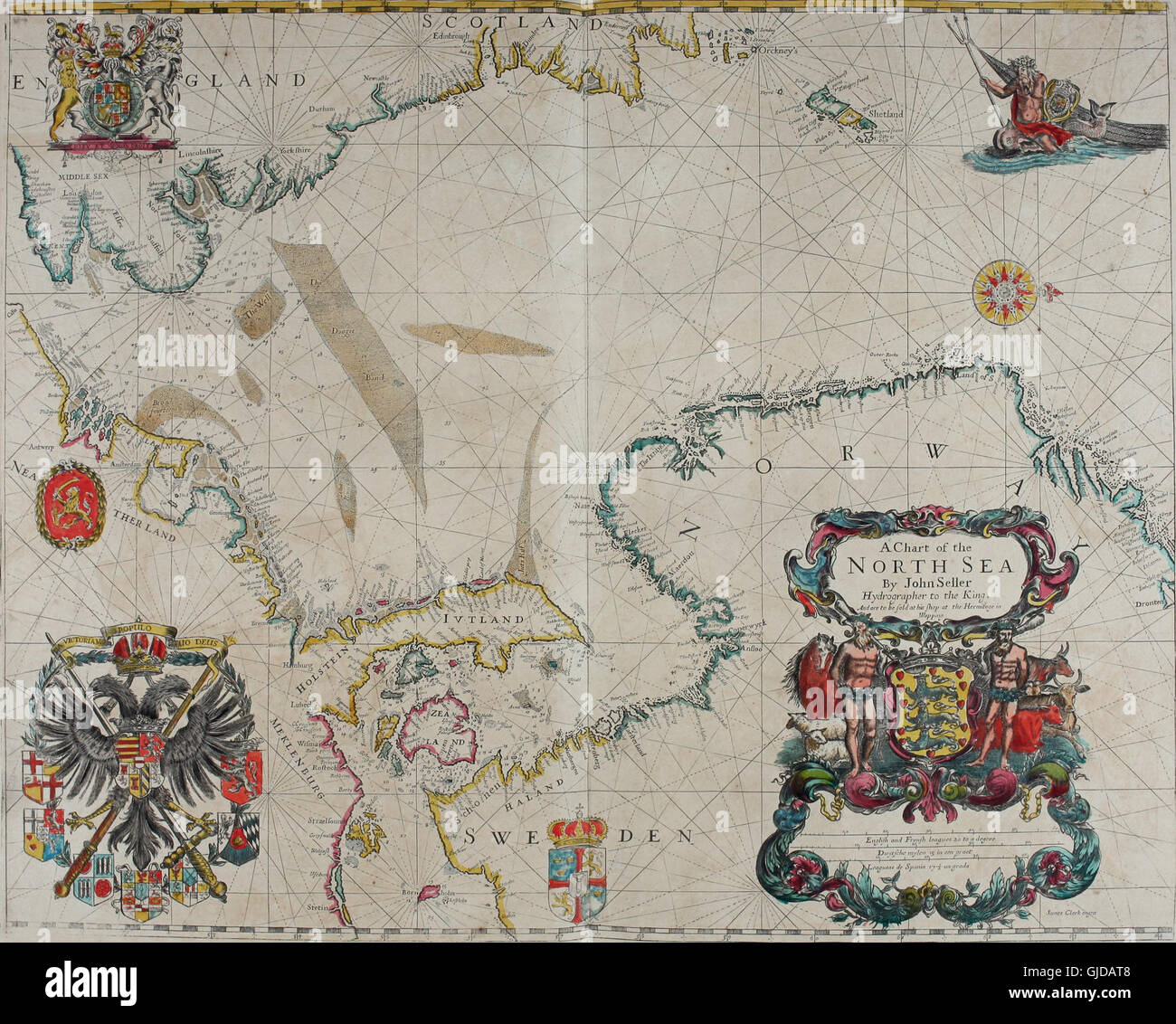 *Atlas Maritimus* is a nautical chart book describing the coastlines ...