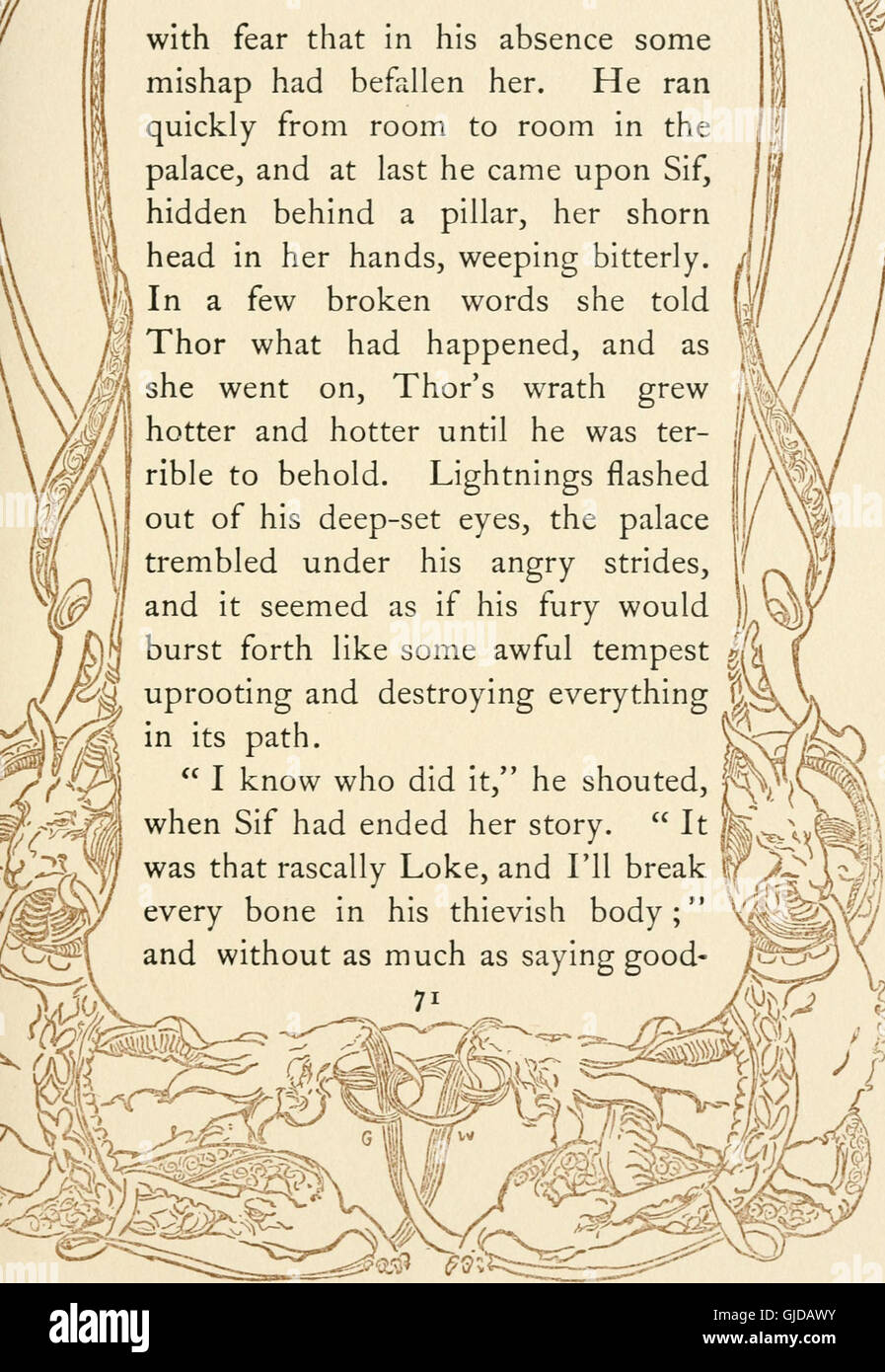 This 1908 edition retells Norse myths from the Eddas, including tales ...