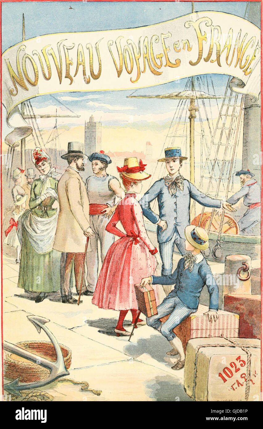 Nouveau voyage en France; conversation (1886 Stock Photo - Alamy