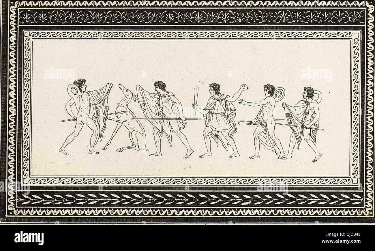 This 1804 work showcases outlines of figures and compositions on Greek ...