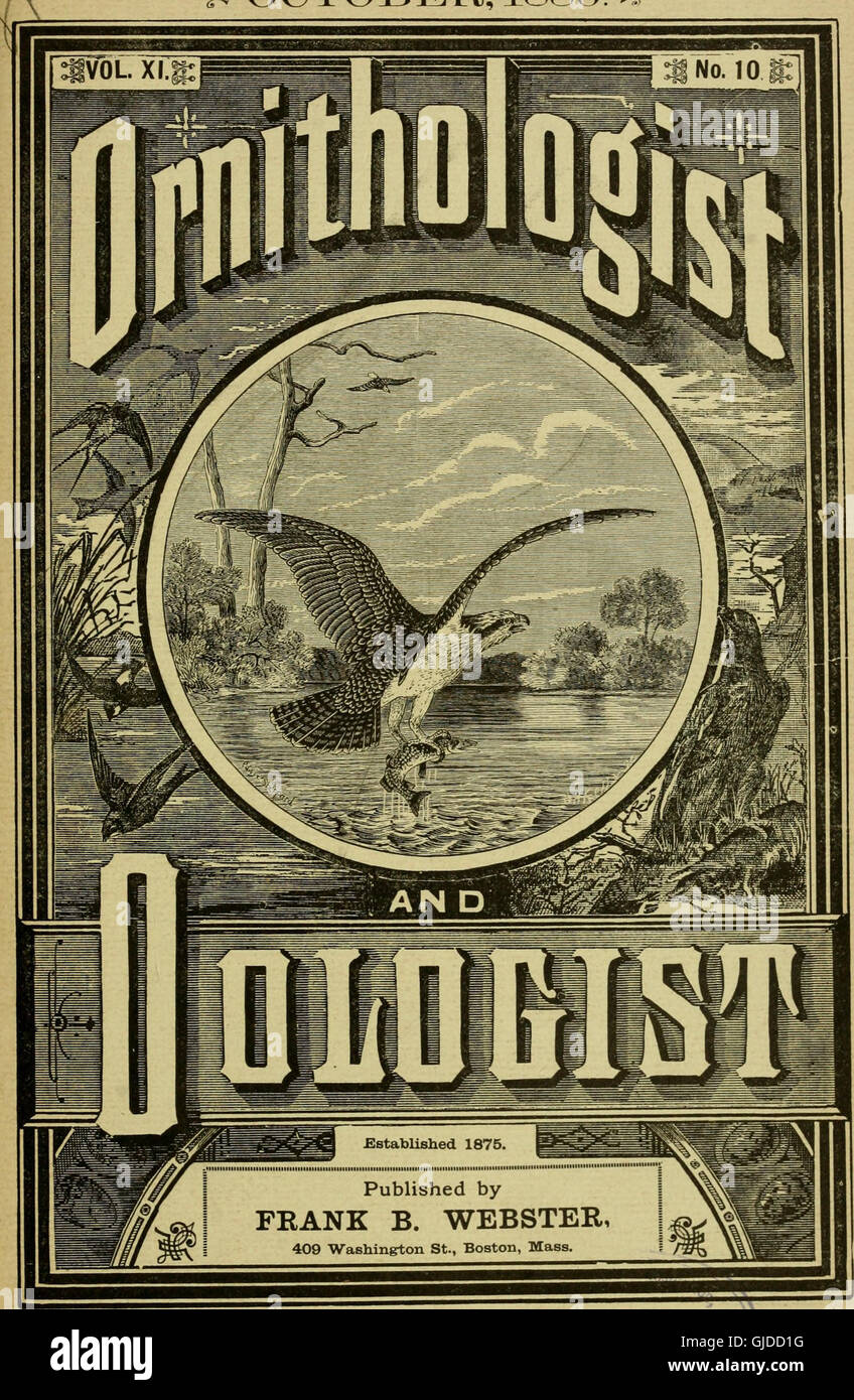 This 1886 journal focuses on the fields of ornithology and oölogy ...