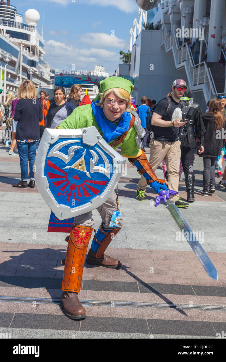 Scene from the Anime and Cosplay Convention in Vancouver, Canada Stock ...