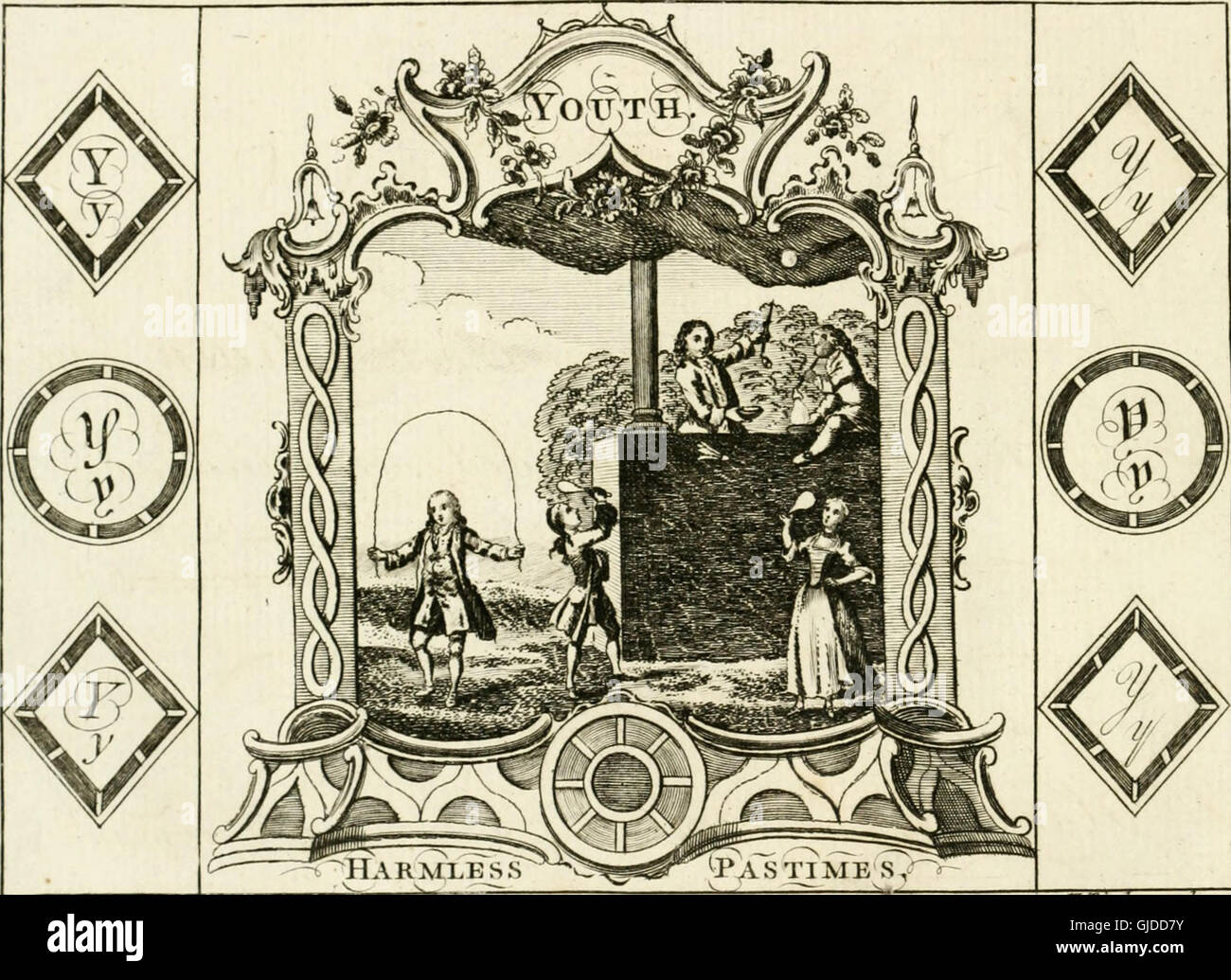 This 19th-century instructional book teaches writing and drawing ...